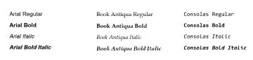 font substitution
