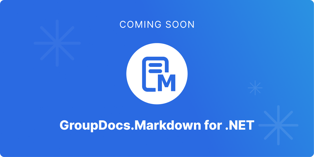 Announcing GroupDocs.Markdown for .NET — Export Documents to Markdown